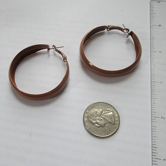 N/A | Jewelry | Vintage Camel Colored Hoops | Poshmark